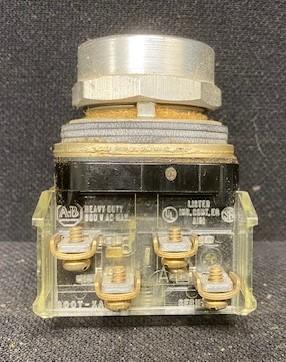 Allen-Bradley 800T-XA Contact Block on Mount with Push Button | Garden City Plastics